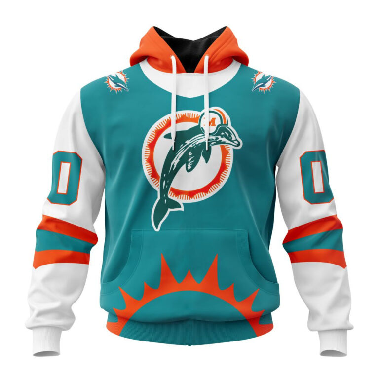 Miami Dolphins | Personalized Reverse Retro Pattern - zonegoals